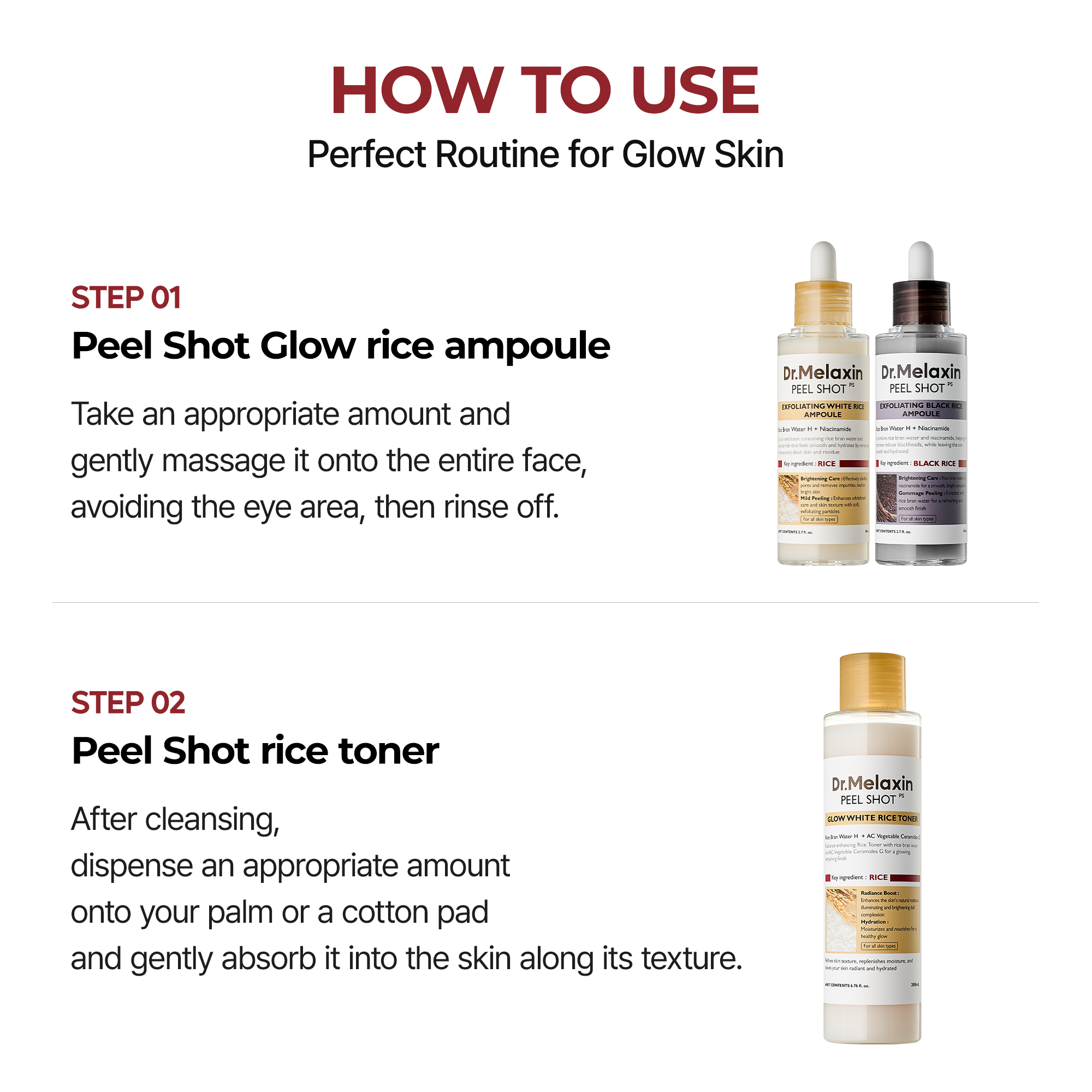 Peel Shot Glow Rice Line – Dr.Melaxin.us