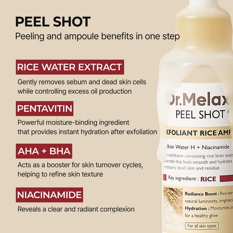 Peel Shot Glow Rice Ampoule Duo – Dr.Melaxin.us